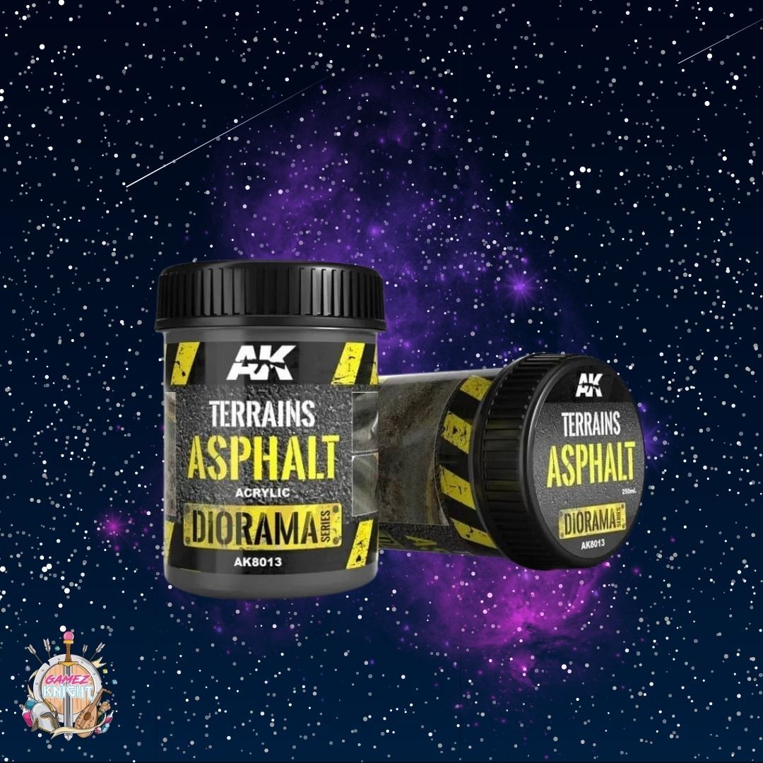 AK Interactive - Dioramas - Terrains Asphalt 250ml | Gamez Knight